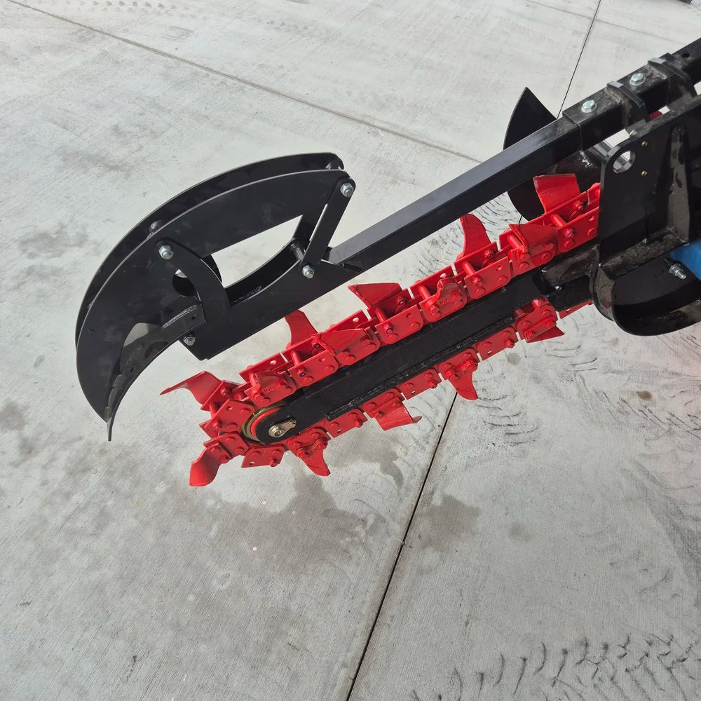 Mini Skid Attachment - Trencher / Chain Digger – Digzilla Machinery